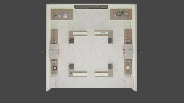 laboratory 3D Model in Office 3DExport