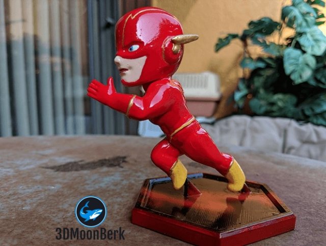 chibi flash 3D Print Model in Man 3DExport