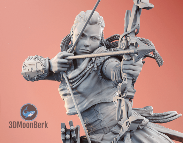 Aloy Horizon Zero Dawn 3D Print Model in Woman 3DExport