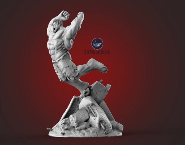 Red Hulk 3D Print Model in Monsters & Creatures 3DExport
