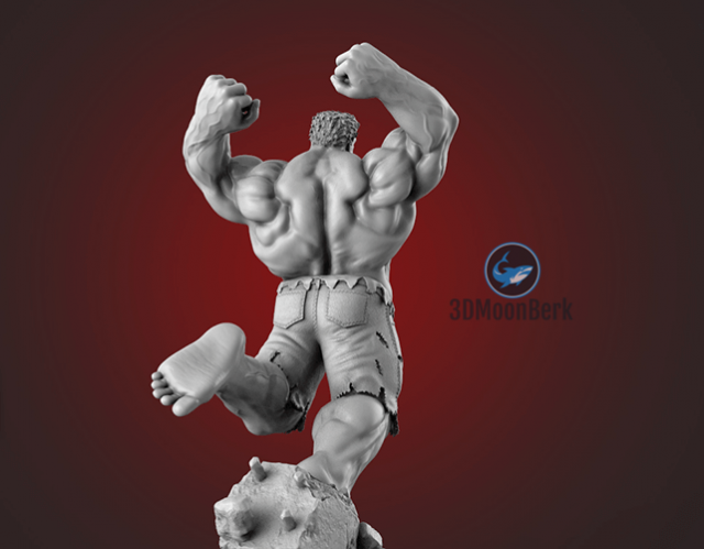 Red Hulk 3D Print Model in Monsters & Creatures 3DExport
