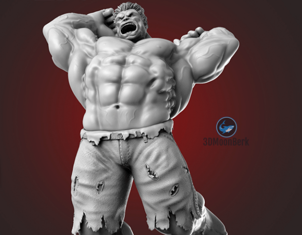 Red Hulk 3D Print Model in Monsters & Creatures 3DExport