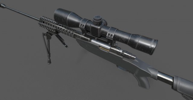 new iranian 762 mm rifle 3D Model in Rifle 3DExport