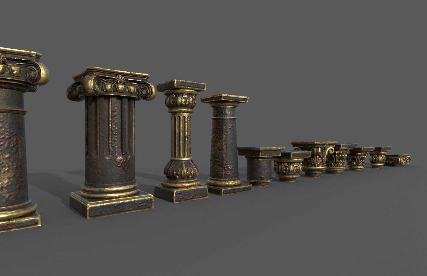 classic columns 3D Models in Decoration 3DExport