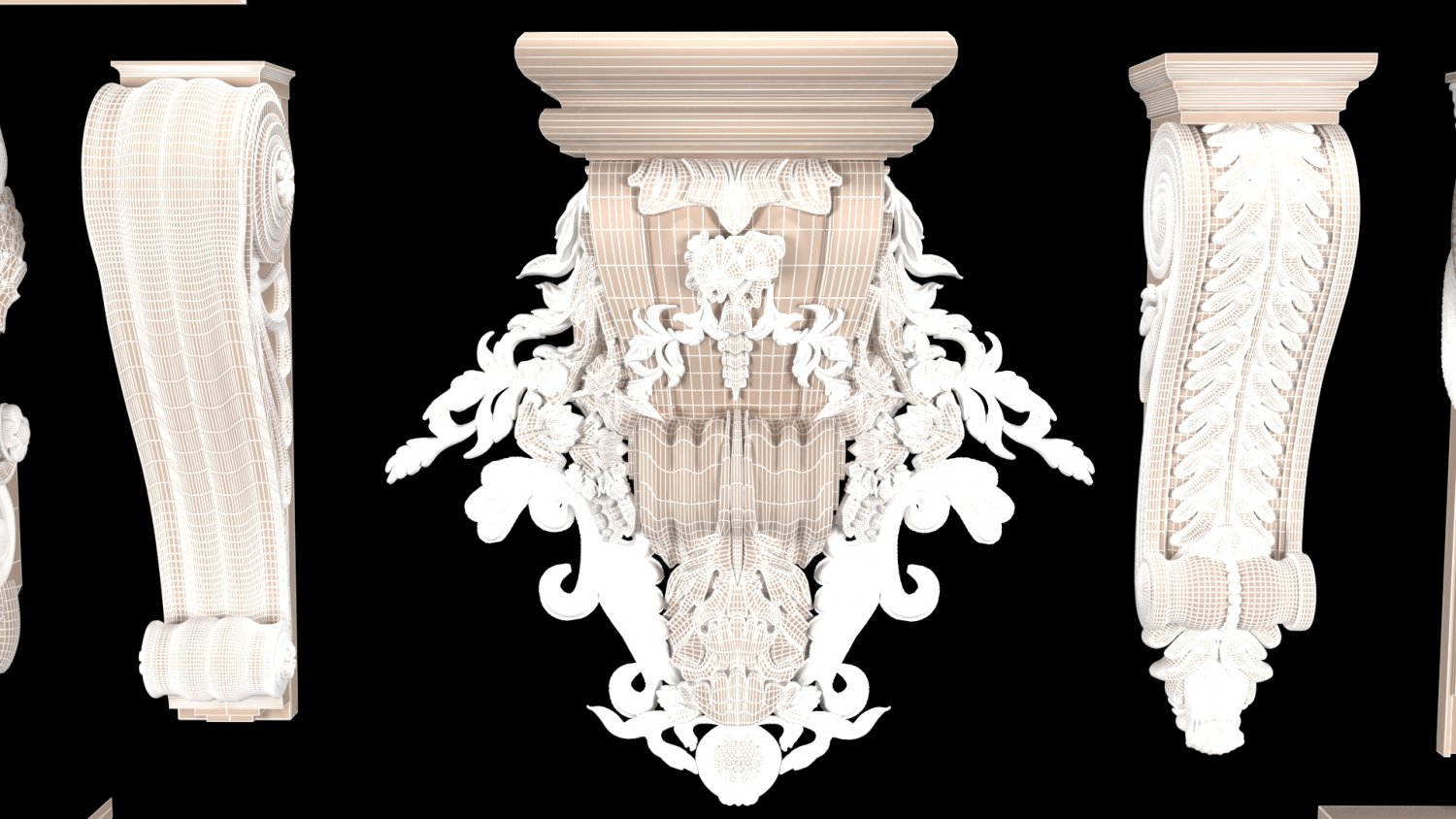 4k classical bracket 3D Models in Decoration 3DExport