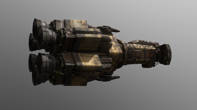 47TrumanClass 3D Model in Fantasy Spacecraft 3DExport