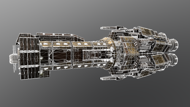 47TrumanClass 3D Model in Fantasy Spacecraft 3DExport