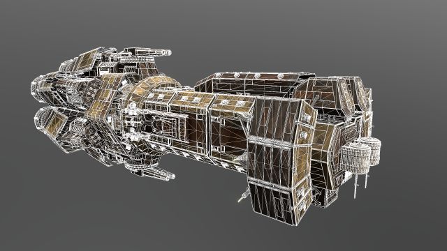 47TrumanClass 3D Model in Fantasy Spacecraft 3DExport