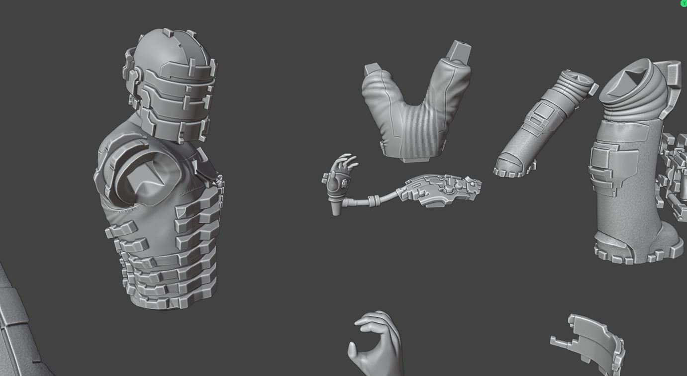 Isaac Clarke Face Model