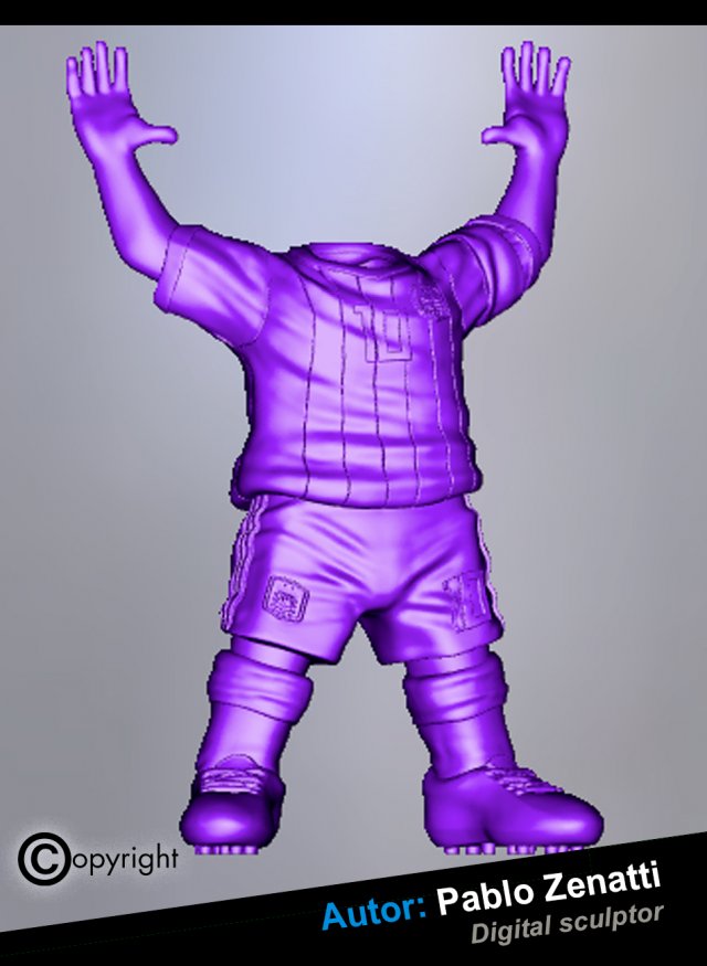 2x1 Messi STL File Topo Gigio and World Cup 3D Print Model in Man 3DExport