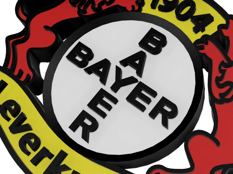 Bayer 04 Leverkusen Wall Emblem 3D Print Model in Signs and Logos 3DExport
