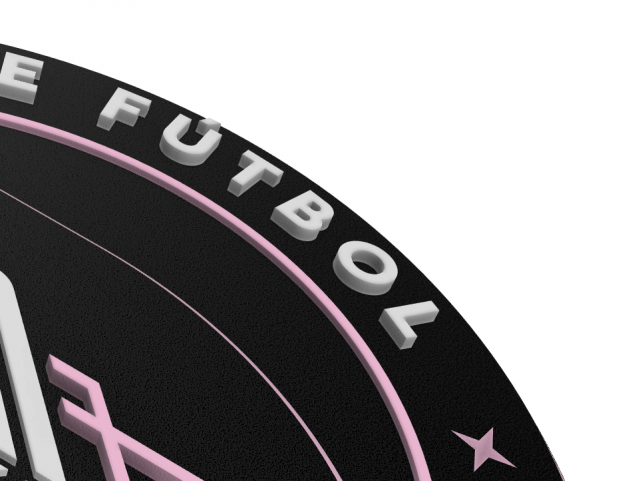 Inter Miami CF Wall Emblem 3D Print Model in Signs and Logos 3DExport