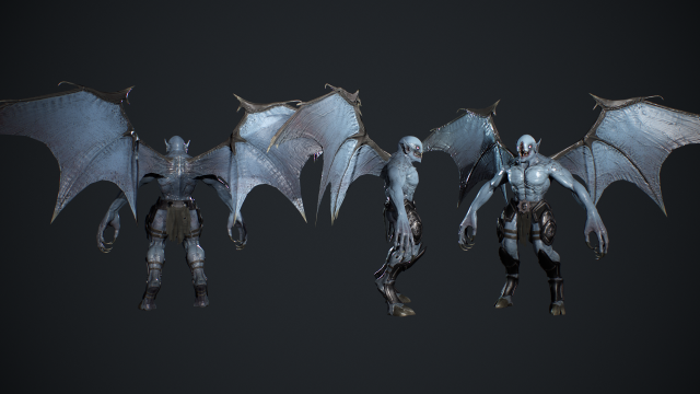 Night Demon 3D Model in Monster 3DExport