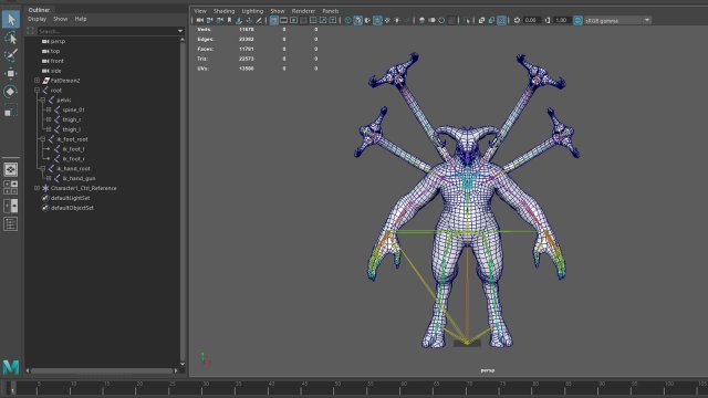Fat Demon 2 3D Model in Monster 3DExport