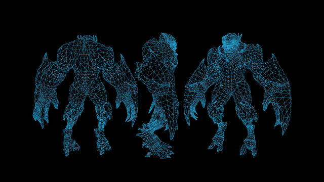 High Demon 4 3D Model in Monster 3DExport