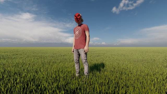 tengu mask - urokodaki - demon slayer 3D Model in Cartoon 3DExport