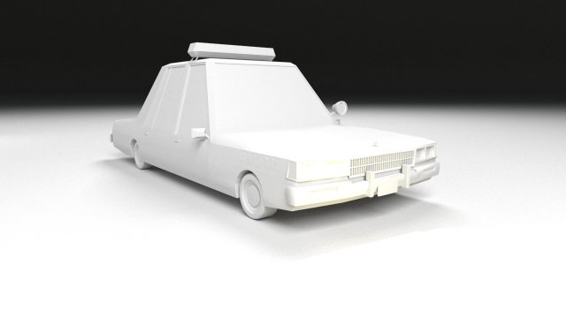 cartoon chevrolet caprice police low-poly Modèle 3D in Voitures ...
