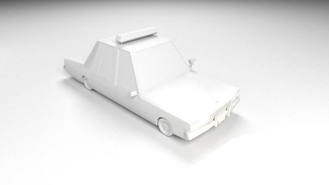 cartoon chevrolet caprice police low-poly Modèle 3D in Voitures ...