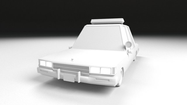 cartoon chevrolet caprice police low-poly Modèle 3D in Voitures ...