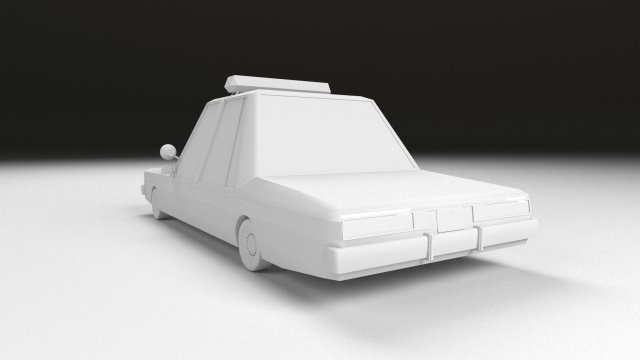 cartoon chevrolet caprice fire department low-poly 3D Model in Klasik ...