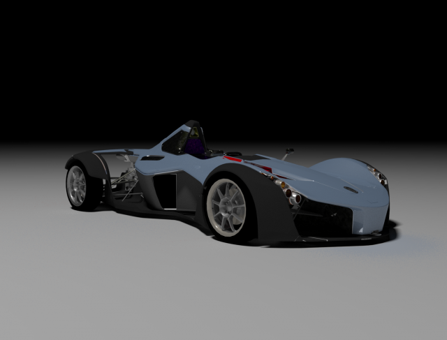 BAC MONO 3D Model in Racing 3DExport