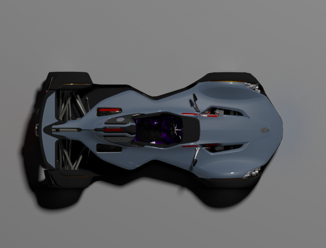 BAC MONO 3D Model in Racing 3DExport