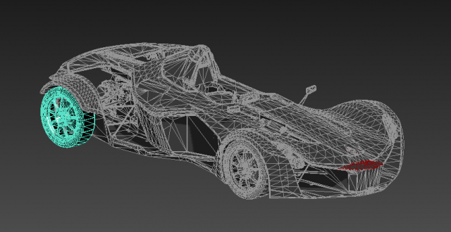 BAC MONO 3D Model in Racing 3DExport