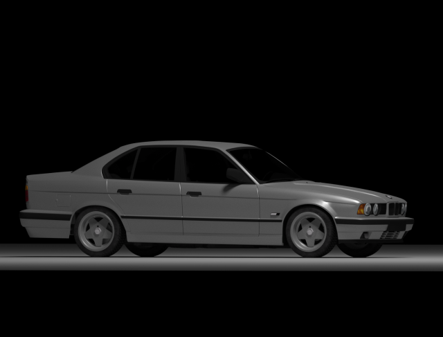 BMVV E34 525i 3D Model in Sedan 3DExport