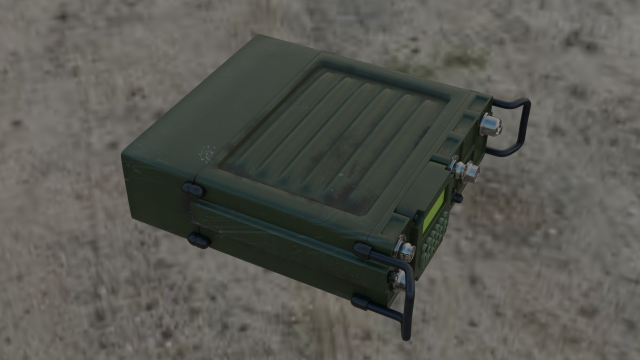 harris rf-5800h-mp falcon ii 3D Model in Audio 3DExport