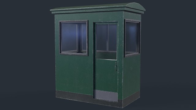 Checkpoint Security Booth 3D Model in Buildings 3DExport