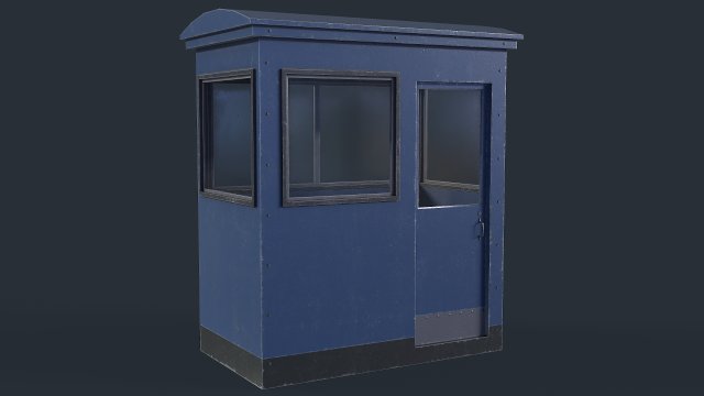 Checkpoint Security Booth 3D Model in Buildings 3DExport