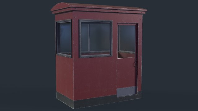 Checkpoint Security Booth 3D Model in Buildings 3DExport