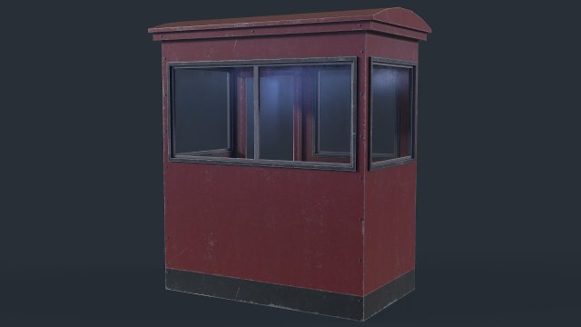 Checkpoint Security Booth 3D Model in Buildings 3DExport