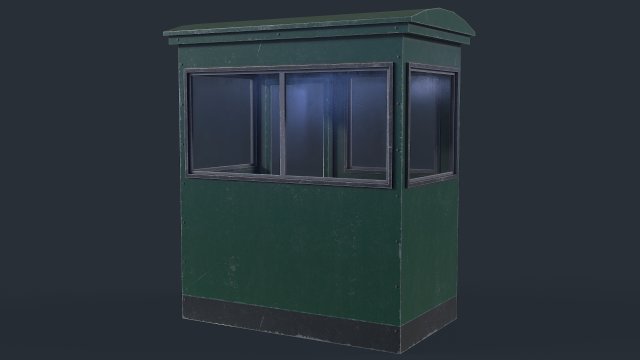 Checkpoint Security Booth 3D Model in Buildings 3DExport
