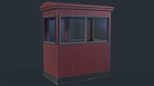 Checkpoint Security Booth 3D Model in Buildings 3DExport