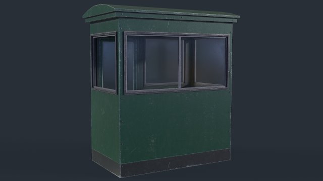 Checkpoint Security Booth 3D Model in Buildings 3DExport