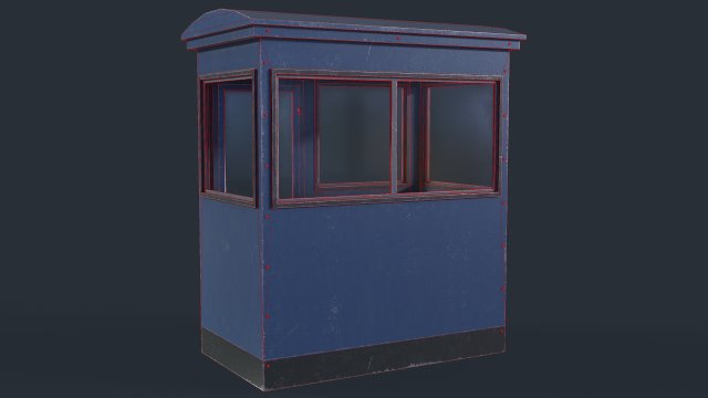 Checkpoint Security Booth 3D Model in Buildings 3DExport