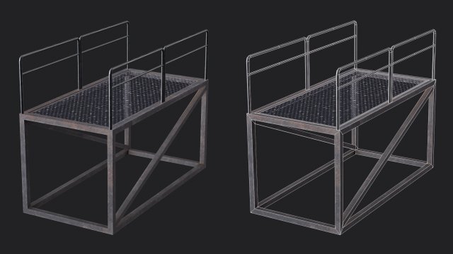Set of 13 Modular Military Platforms 3D Model in Parts 3DExport