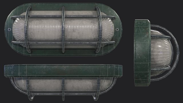 Bunker Light v1 3D Model in Wall lights 3DExport