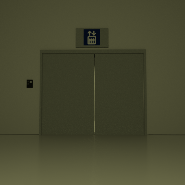 elevator scene 3D 모델 in 문 3DExport
