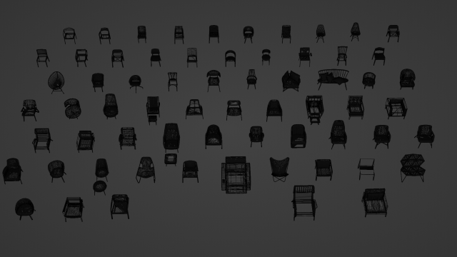 Assets Chairs Model 3D Blend FBX OBJ 3D Model in Chair 3DExport