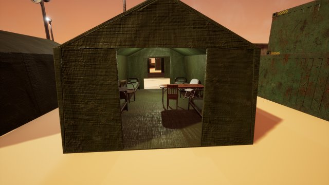 modular military base with props 3D Model in Construction 3DExport