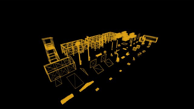 modular military base with props 3D Model in Construction 3DExport