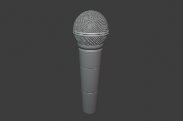 microphone 3D Model in Audio 3DExport