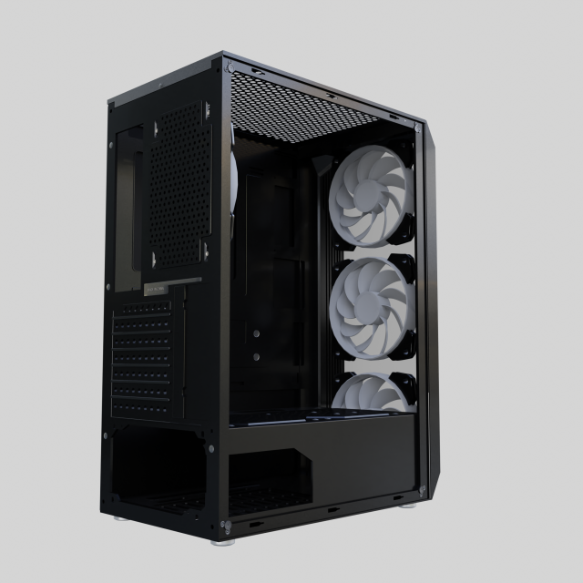 PC CASE 3D Model in Computer 3DExport