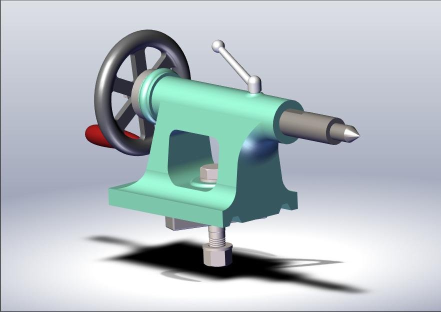 Lathe Machine 3d Diagram