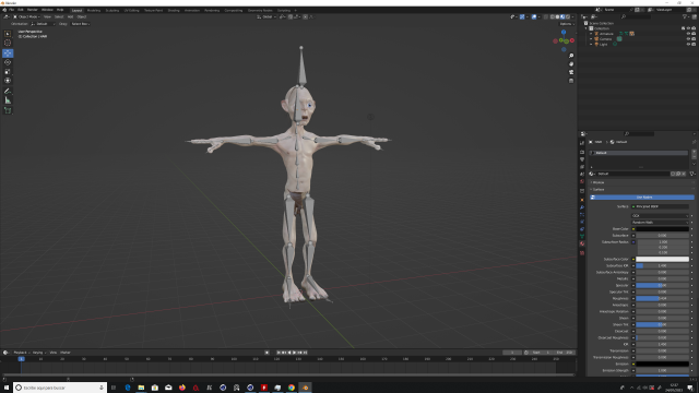 GOLLUM 3D Model in Fantasy 3DExport