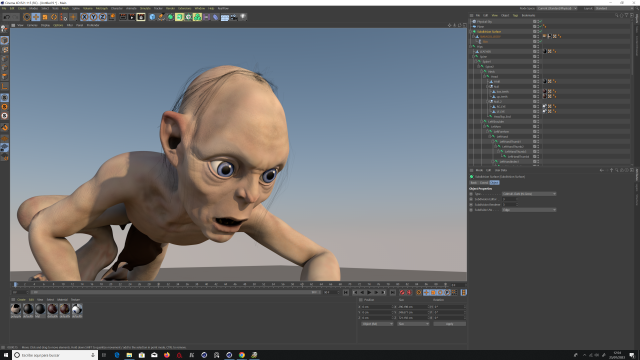 GOLLUM 3D Model in Fantasy 3DExport