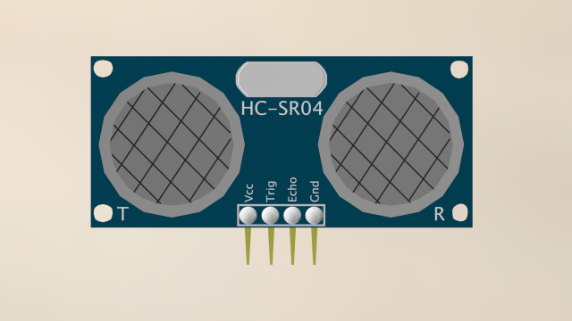 ultrasound sensor 3D Model in Parts 3DExport