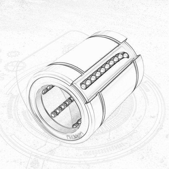 linear bearing 3D Model in Tools 3DExport